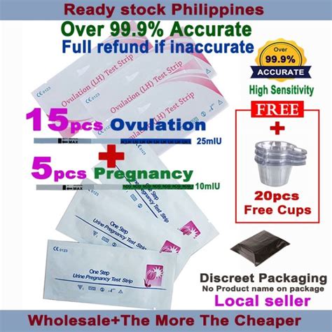 15pcs Ovulation Test Strip Kit 5pcs Pregnancy Test Strip 20pcs