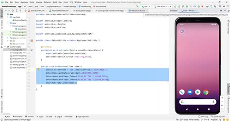 How To Navigate To Home Screen Layoutview From Your Android App