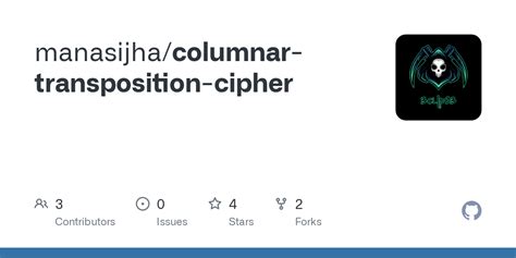 Github Manasijhacolumnar Transposition Cipher