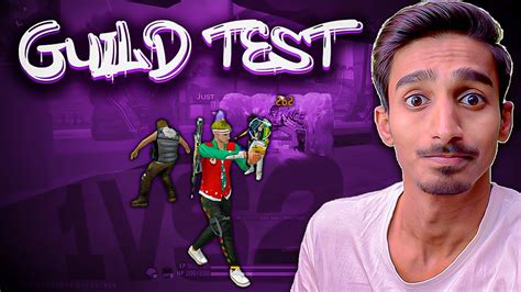 🔴 Live Guild Test 1v2 Hardest Guild Test💀😤garena Free Fire Live