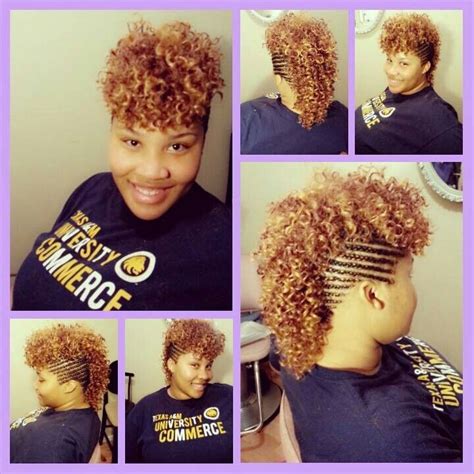 Mohawk Hairstyle With Weave