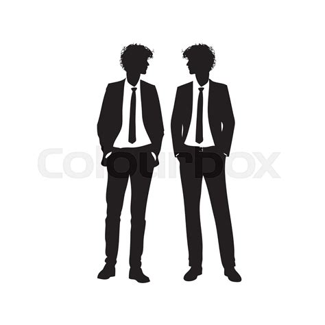 Adult Twins Stock Vector Colourbox