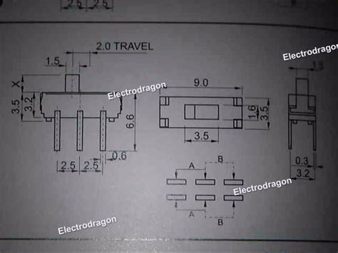 Retired PCs DPDT Toggle Switch Pin Throw ElectroDragon