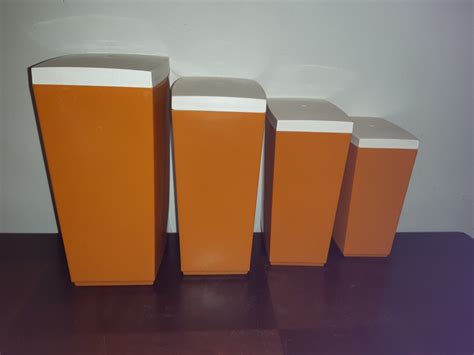 Set Of 4 Retro Stacking Storage Containers Capri Made In Australia Etsy
