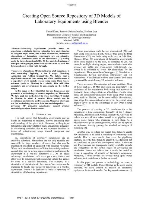 pdf creating open source repository of 3d models of laboratory