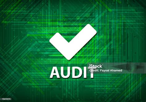 Audit Green Background Stock Illustration Download Image Now Audit Check Mark Checked