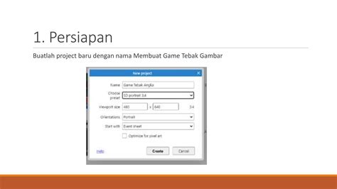 Membuat Game Tebak Angka Menggunakan Construct 2 Pptx