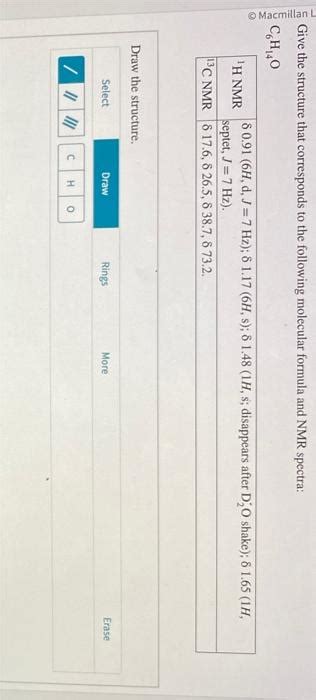 Solved Give The Structure That Corresponds To The Following Chegg