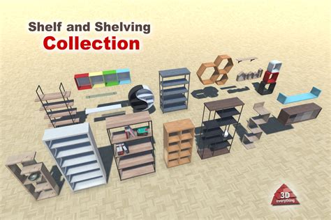 Shelf And Shelving Collection D Furniture Unity Asset Store