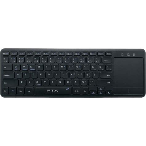 Teclado Sem Fio com Touchpad FTX FTXB023 Preto Português Cellshop Digital Importados