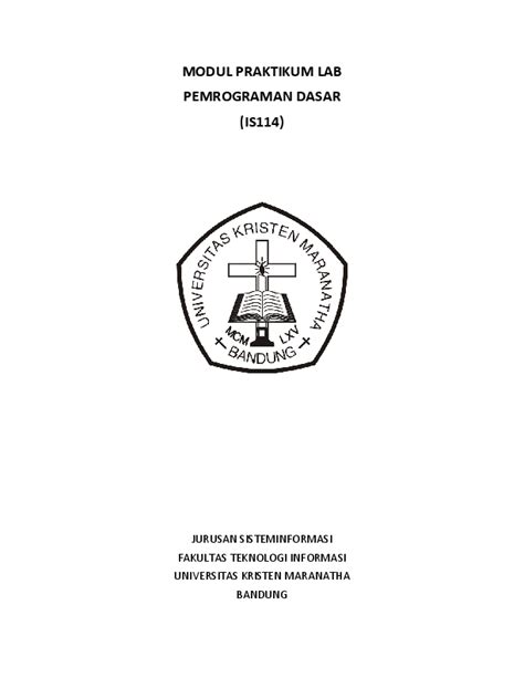 Pdf Modul Praktikum Lab Pemrograman Dasar Is114