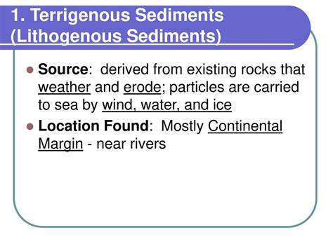 Sedimentology Study Of Marine Sediments Ppt Download