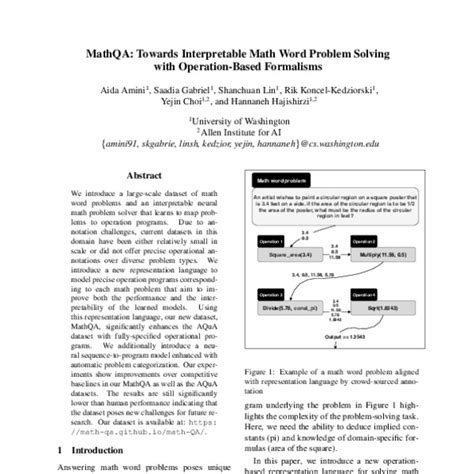 Mathqa Towards Interpretable Math Word Problem Solving With Operation
