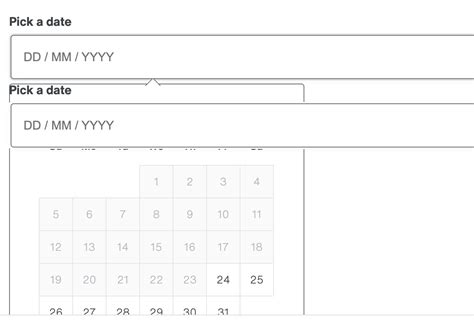 Overlap Behavior When Date Pickers Are Vertically Stacked Issue