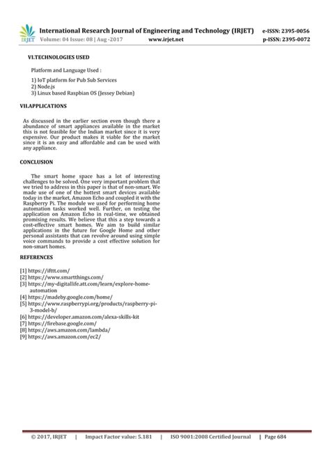 Voice Enabled Home Automation Using Amazon Echo PDF