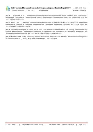 Vulnerability Exploitation In The Open Shortest Path First Protocol PDF