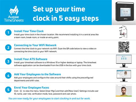 Face Scan Time Clocks Aussie Time Sheets