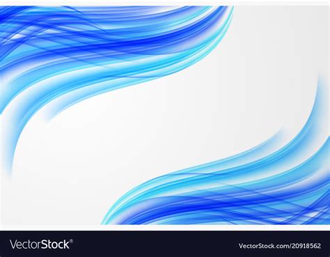 Abstract Blue Curve Wave Background Royalty Free Vector
