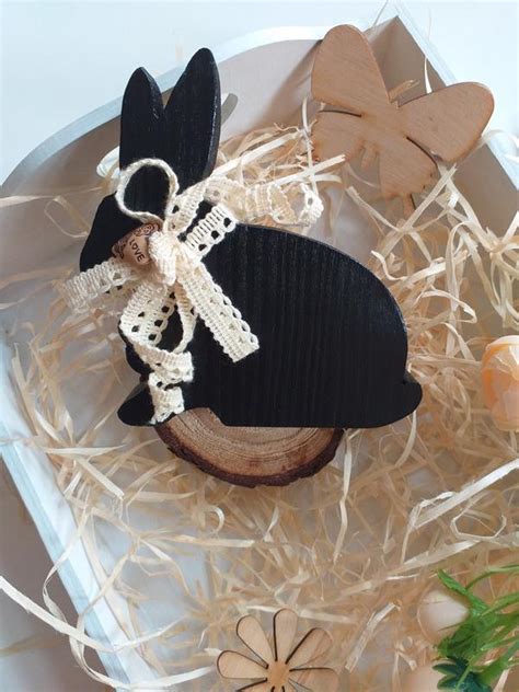 Заєць кролік статуетка з дерева ручної роботи в скандинавському стилі — ціна 130 грн у каталозі