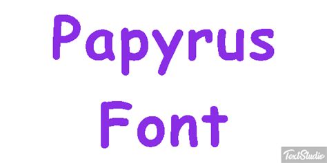 Papyrus Font Font Animated GIF Logo Designs