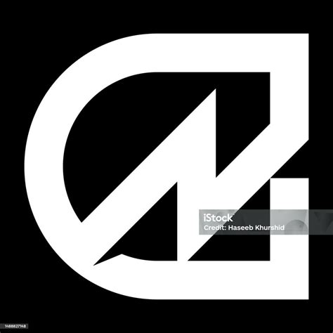 미니멀한 Cn 로고 호화로운 배경에 있는 Nc의 아이콘 Cn 모노그램 이니셜을 기반으로 한 로고 아이디어 배경에 전문적인 다양한