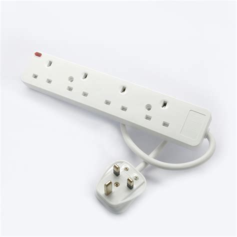1 To 6Way Gang Switched Multi Socket Extension Adaptor Anti Surge Neon USB Port