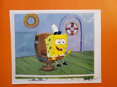 Spongebob Squarepants Cel Animation Art World