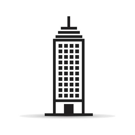 Black Building Vector Icon Isolated On White Background 7926232 Vector Art At Vecteezy