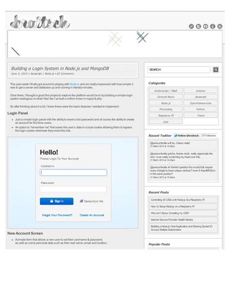 Login Nodejs Download Free Pdf Java Script Password