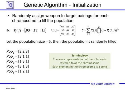 Ppt A Genetic Algorithm For The Weapon To Target Assignment Problem