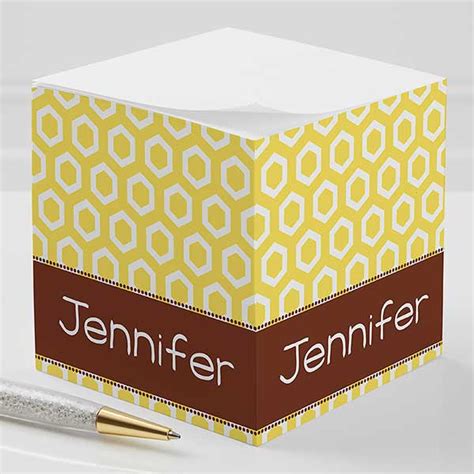 Personalized Sticky Note Cubes Her Design