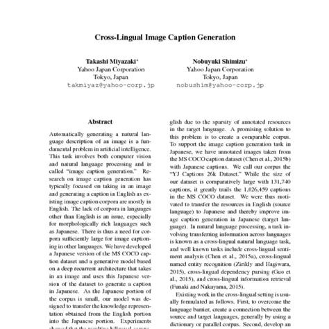 cross lingual image caption generation acl anthology