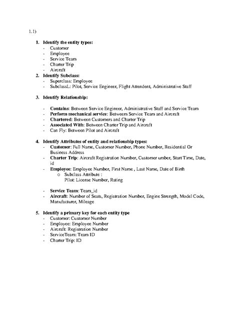 Asm2 Database Assignment 2 Answer 10 17 1 Identify The Entity