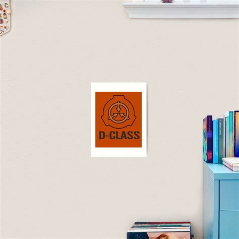 Scp Foundation D Class Art Print For Sale By Rebellion 10 Redbubble