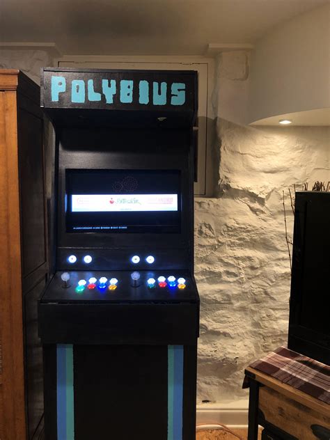 i made this working arcade machine based off the urban legend polybius its my first ever work