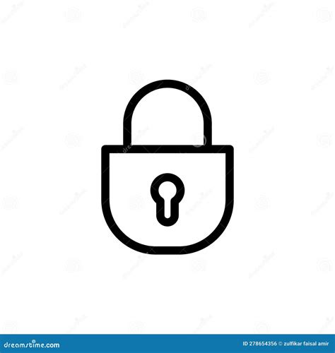 Lock Icon Padlock Icon Vector Encryption Icon Security Symbol Stock