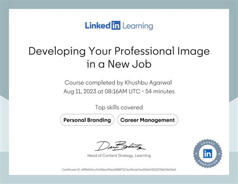 Khushbu Agarwal On Linkedin Certificate Of Completion