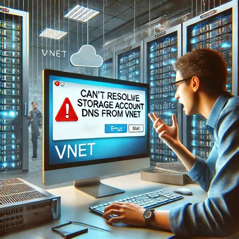 can t resolve storage account dns from vnet but can from internet