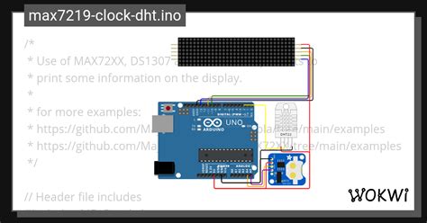 max7219 clock o wokwi esp32 stm32 arduino simulator