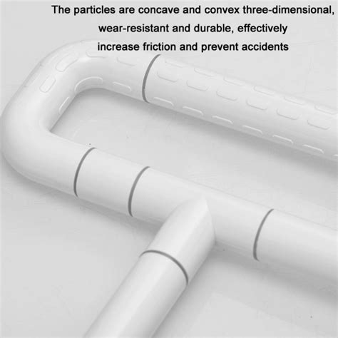 Kuaierte 화장실 미끄럼 방지 안전 일어나 난간 프레임 모양 I 자형 보강재 흰색