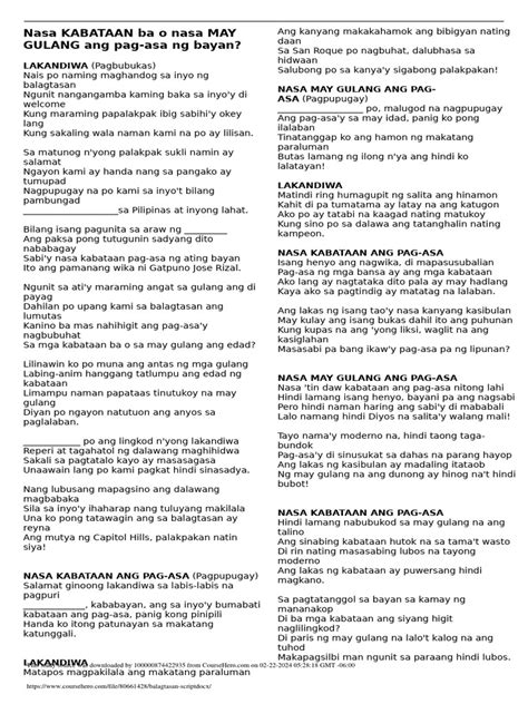 Balagtasan Script Pdf