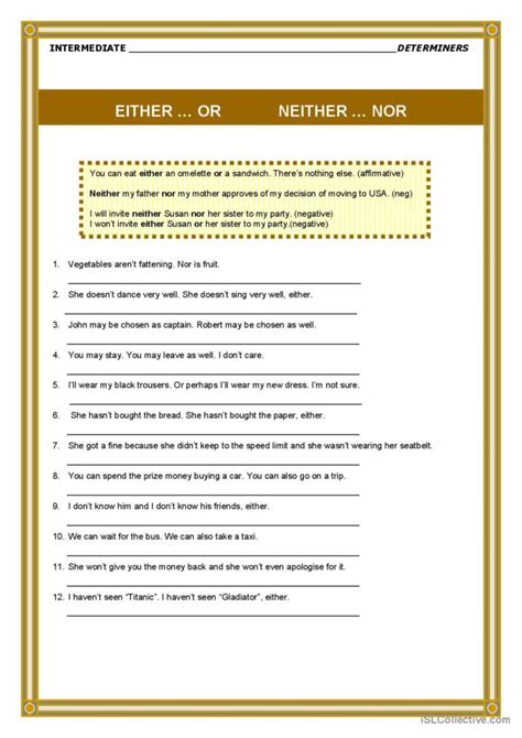 Determiners English ESL Worksheets Pdf Doc