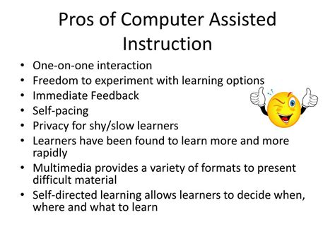 Ppt Computer Assisted Instruction Powerpoint Presentation Free