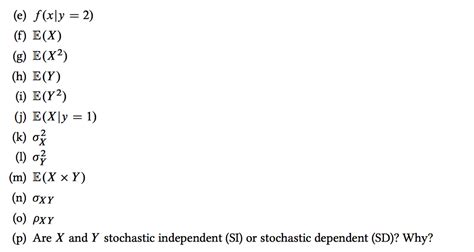 Solved 2 If The Values Of The Joint Distribution Of Two