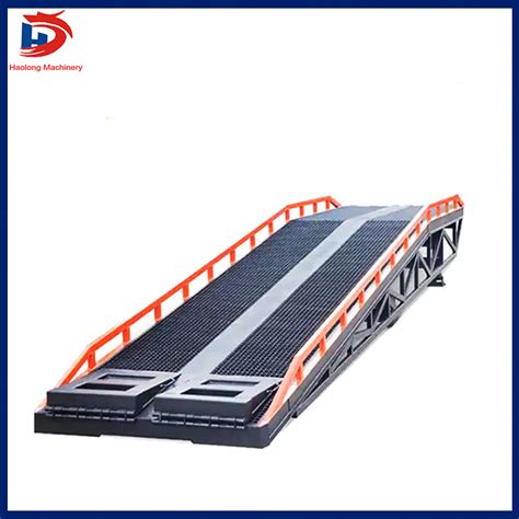 mobile container loading and unloading ramp forklift loading ramp logistics warehouse platform