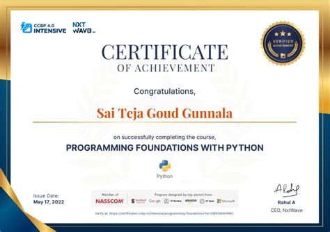 gunnala sai teja goud on linkedin nxtwave nxtwavewrap rahulattuluri pythonprogramming