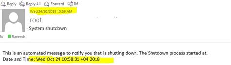 Shell Script Sending Alert Email On Linux Server Shutdown Or Reboot