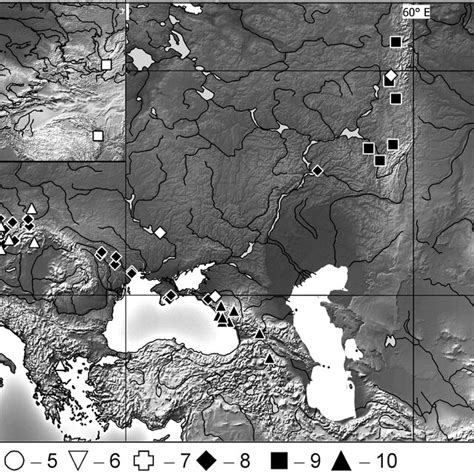 Distribution Of Examined Localities Of The Fossil Bears Except Ursus