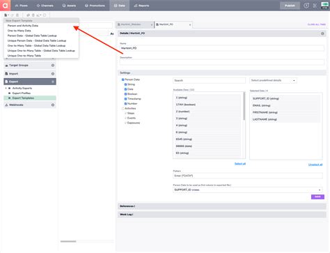 understanding data import export agillic support