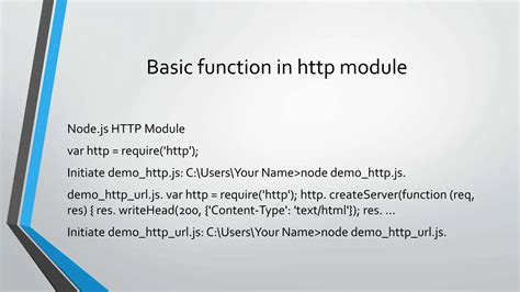 Node Js Core Module Powerpoint Presentation Pptx